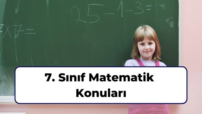 7. Sınıf Matematik Konuları - 2025 (MEB Güncel Müfredat)